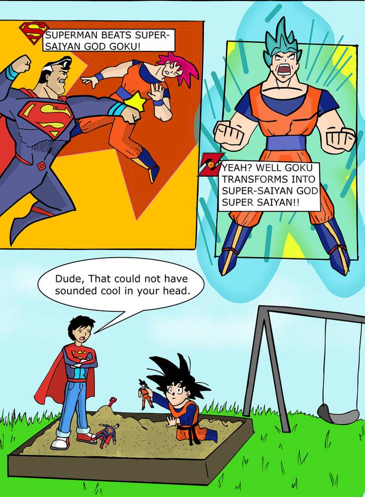 does goku beat superman