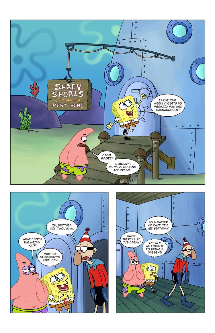 stupid spongebob comics