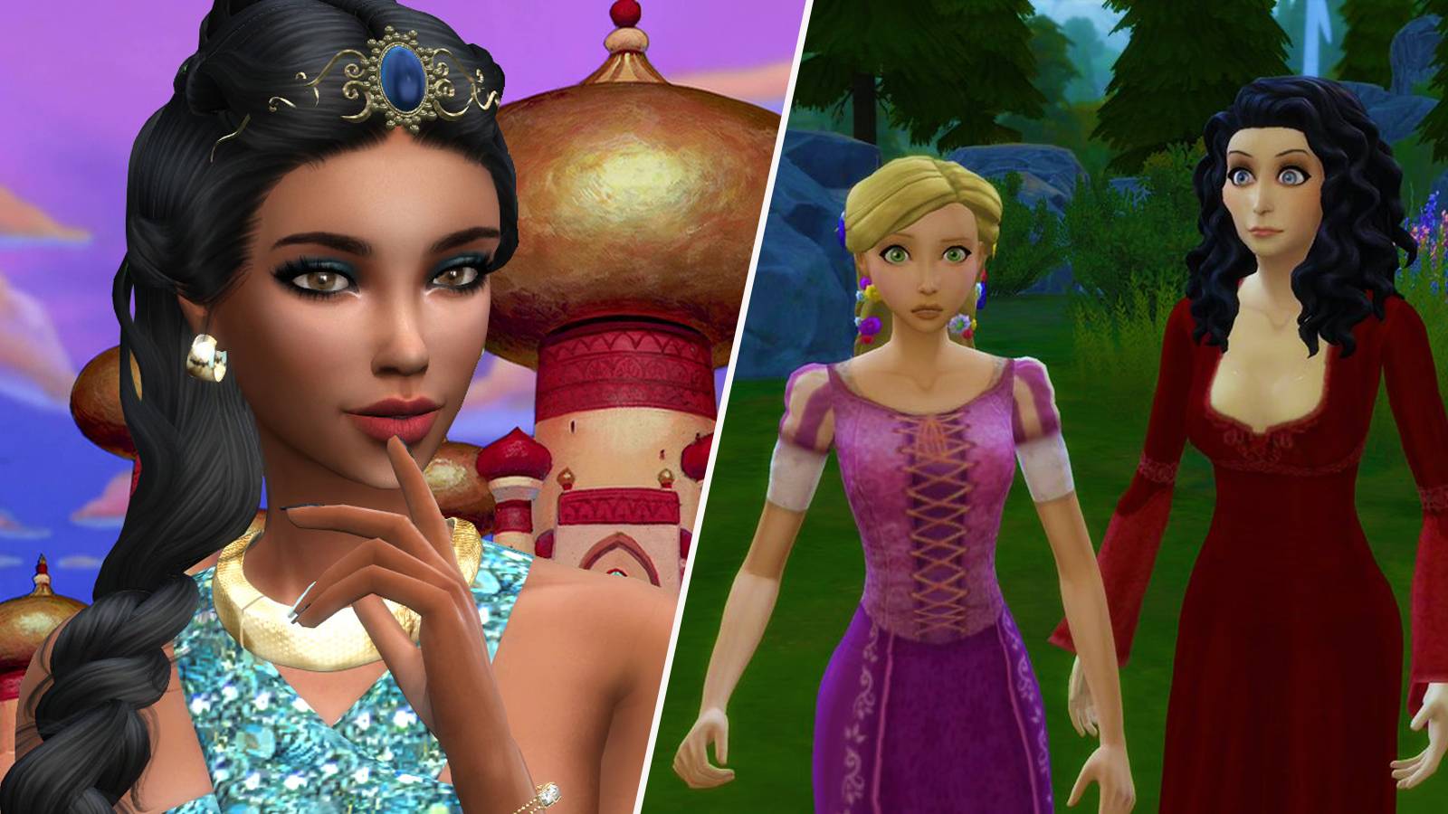 25 Disney Characters Recreated As Sims