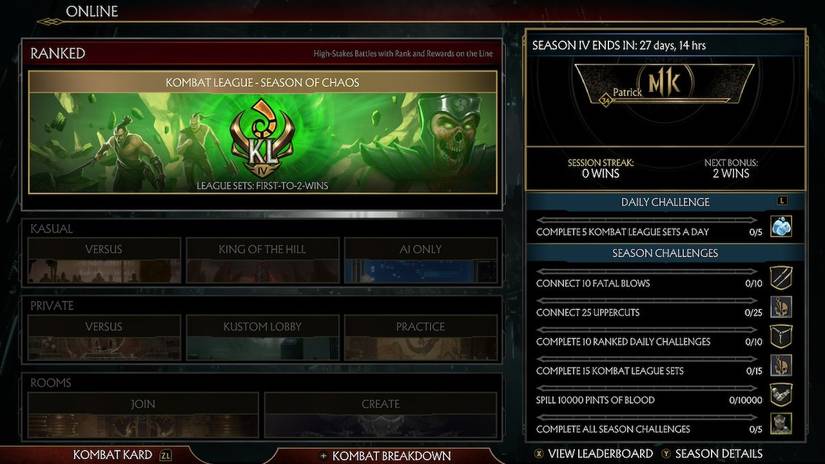 Mortal Kombat 11 Season Of Chaos Is Live With Season IV Of The Kombat ...