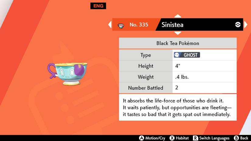 Pokémon Sword & Shield: How To Find And Evolve Sinistea Into Polteageist