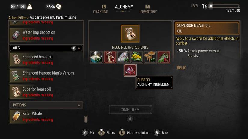 The Witcher 3: A Complete Guide To Alchemy