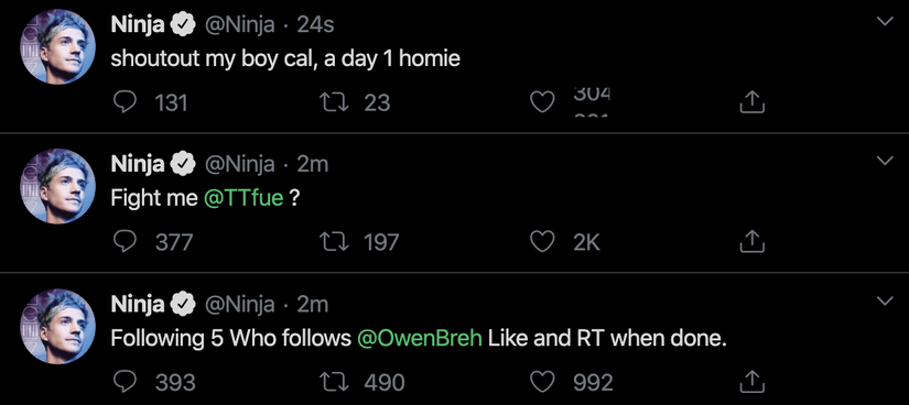 Tfue Challenges Ninja To A Boxing Match After Ninjas Twitter Gets Hacked