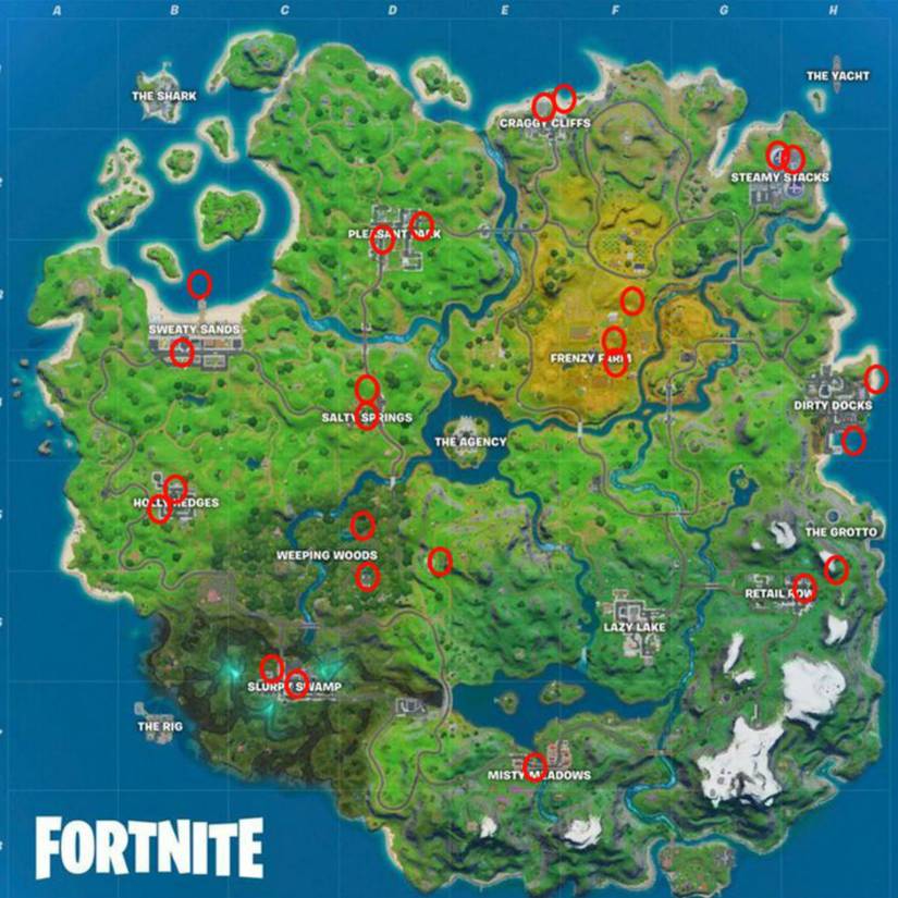 Fortnite: Where To Find Shadow Posters For Deadpool