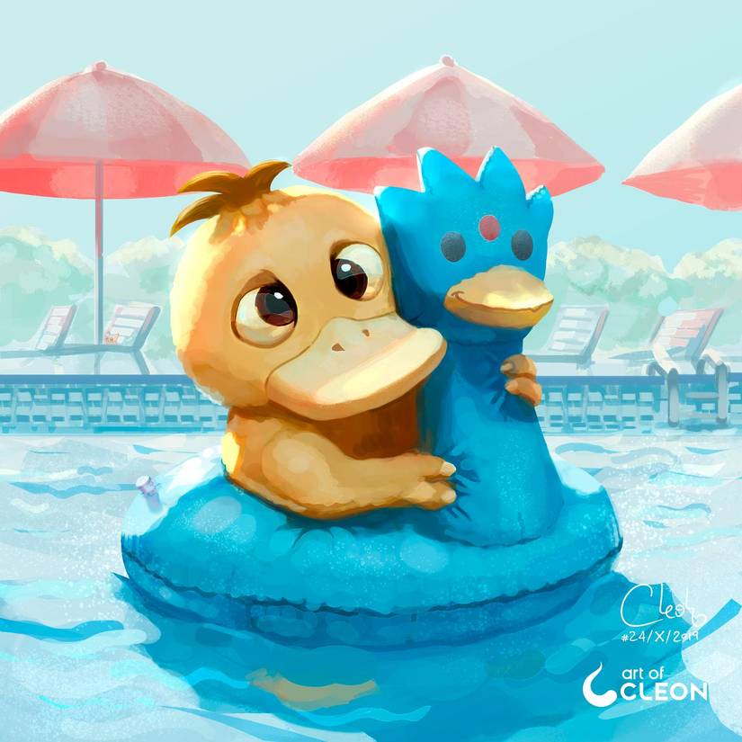 Pokémon: 10 Amazing Psyduck Fan Art