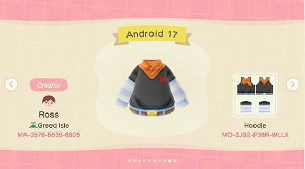 Animal Crossing New Horizons: Codes For DBZ Outfits