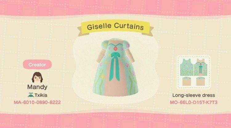Animal Crossing: New Horizons - Codes For Disney Princess Outfits