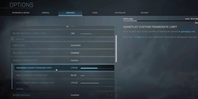 console warzone settings