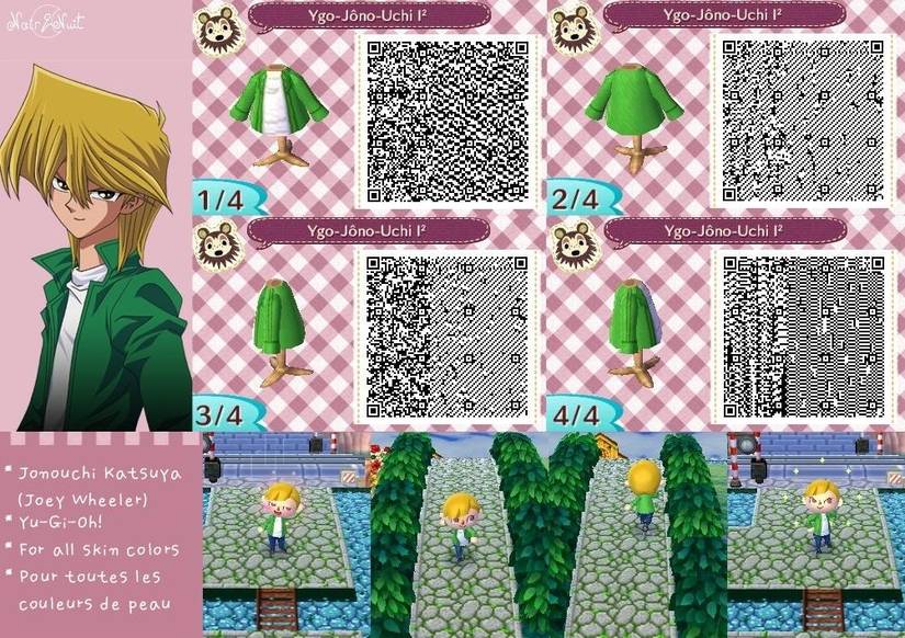 Animal Crossing: New Horizons - Codes for Yu-Gi-Oh! Outfits