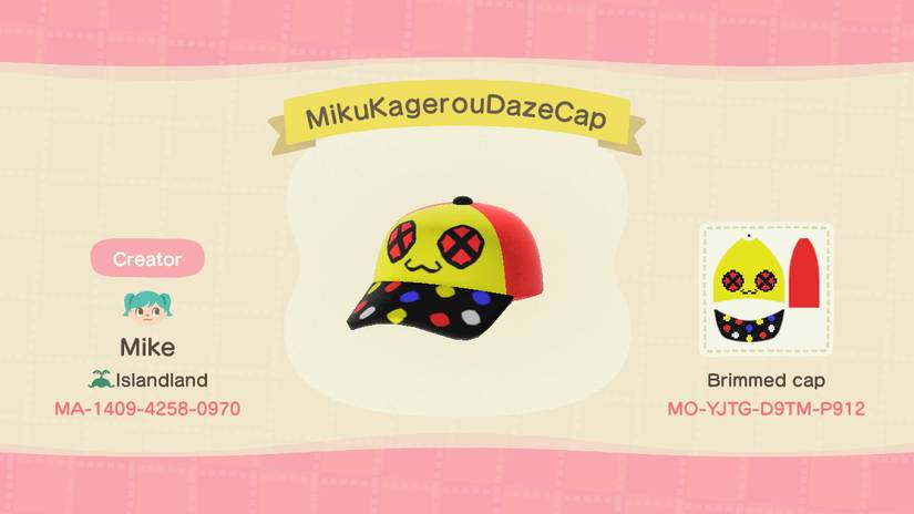 Animal Crossing: New Horizons - Codes for Hatsune Miku Outfits