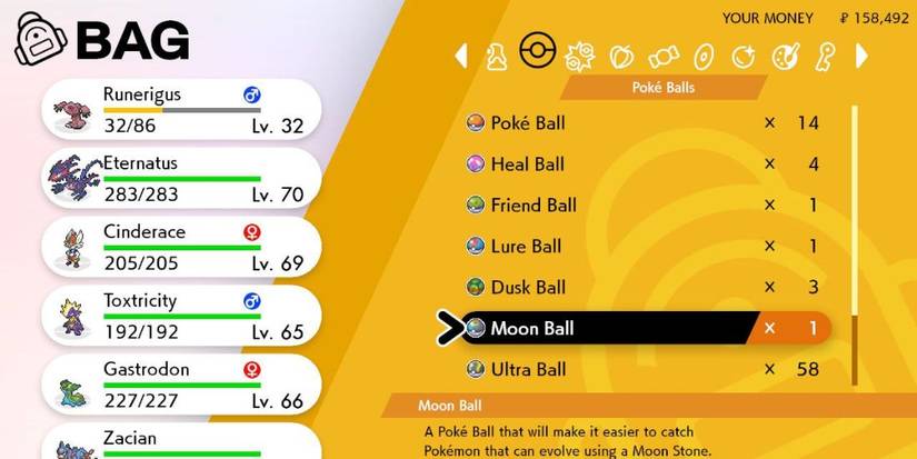 different pokeball effects