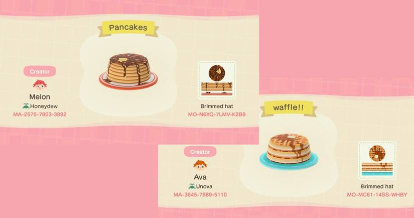 Animal Crossing: New Horizons - Food Inspired Outfit Codes