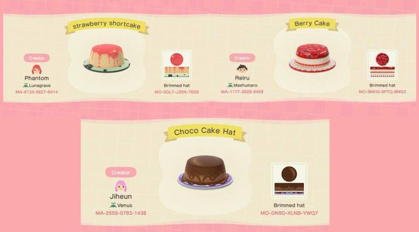 Animal Crossing: New Horizons - Food Inspired Outfit Codes