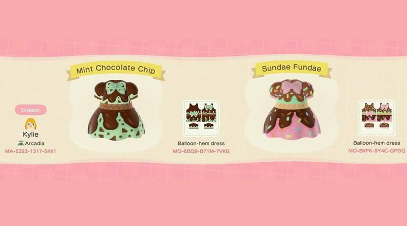 Animal Crossing: New Horizons - Food Inspired Outfit Codes