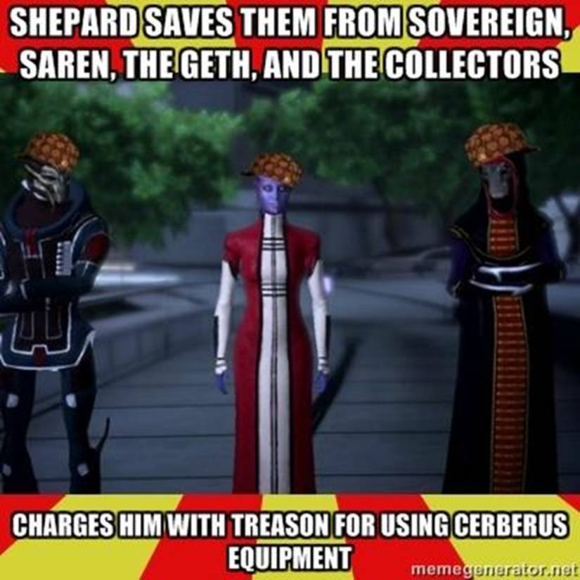 Mass Effect: 10 Hilarious Memes That Prove The Games Make No Sense