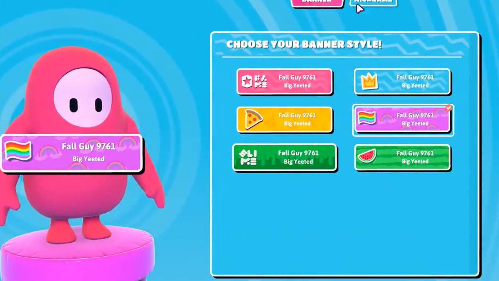 Fall Guys Is Getting Pride Flag Banners And Nicknames In Season 2