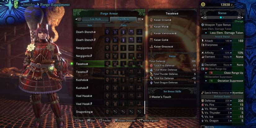 Monster Hunter World: Best High Rank Armor Recipes