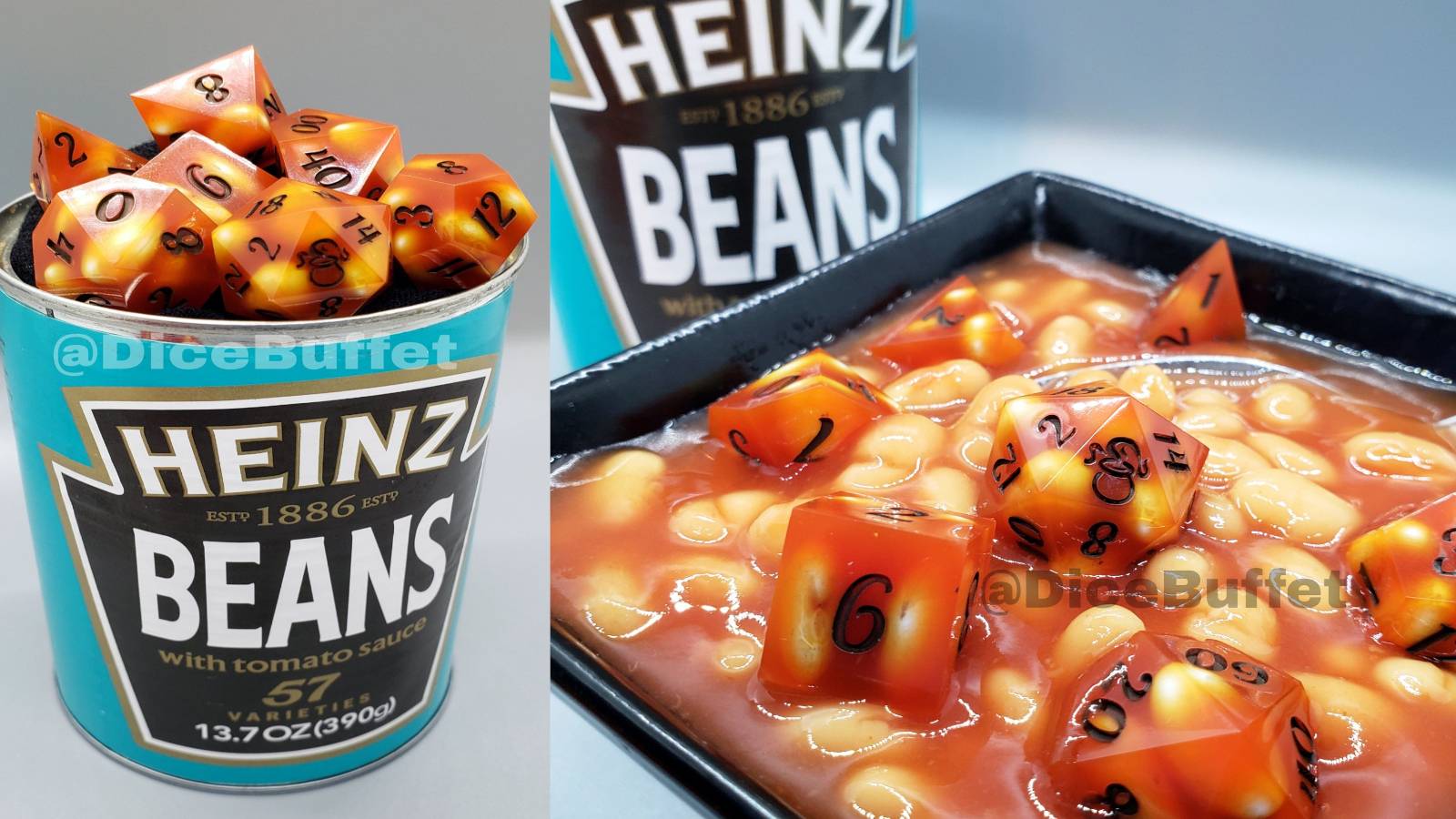 Someone Made These Gross Baked Beans Dice For DND