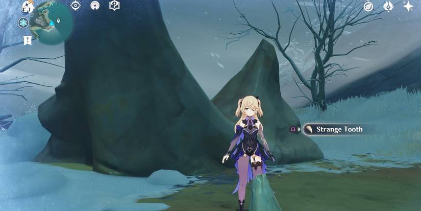 Genshin Impact: Dragonspine Strange Tooth Locations