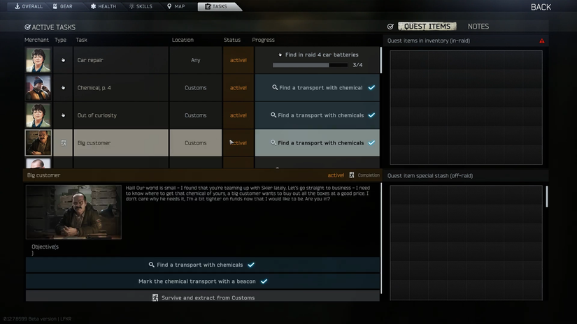 Escape From Tarkov: How To Complete Big Customer