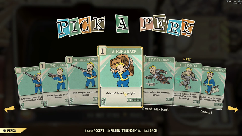 Fallout 76: Complete Guide To Perk Cards
