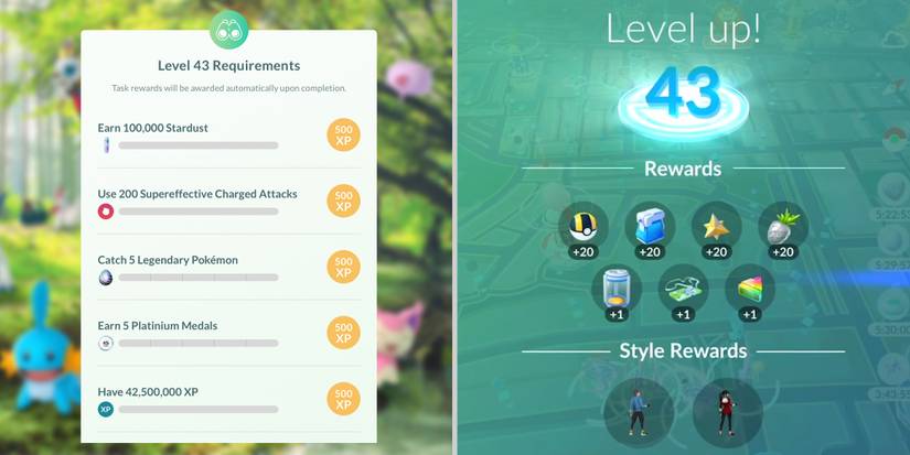Pokemon Go: All Level Requirements From 40 To 50