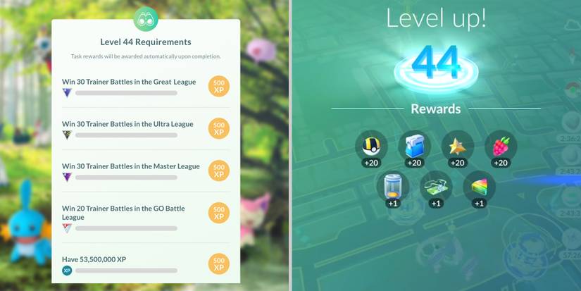 Pokemon Go: All Level Requirements From 40 To 50