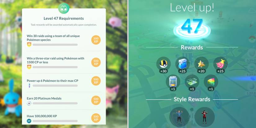 Pokemon Go: All Level Requirements From 40 To 50