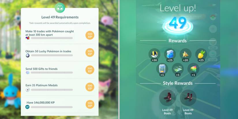 Pokemon Go: All Level Requirements From 40 To 50