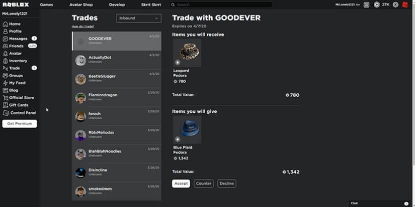 Roblox: Everything You Need To Know About The Trading System