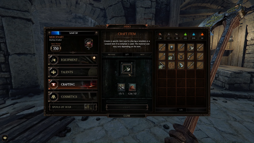 Warhammer Vermintide 2: How Crafting Works