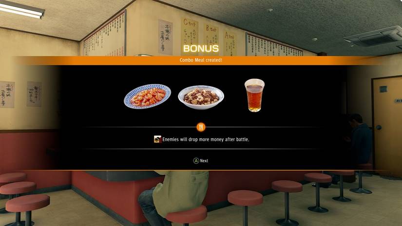 All Food Combo Meals In Yakuza: Like A Dragon