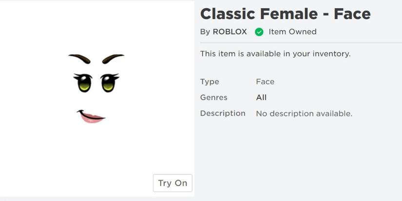Roblox: All Of The Free Faces In The Catalog