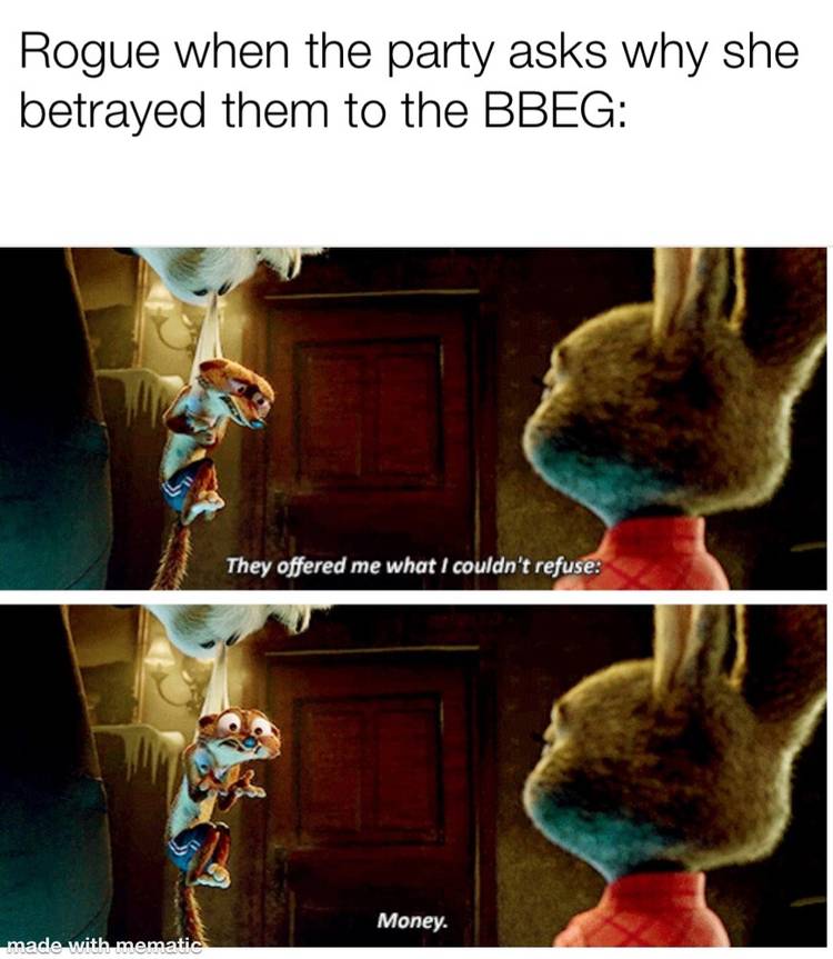 Dungeons & Dragons: 10 Hilarious Rogue Memes You Should See