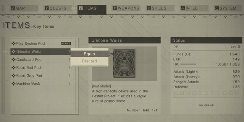 Nier Replicant: 10 Things You Didn't Know About Grimoire Weiss
