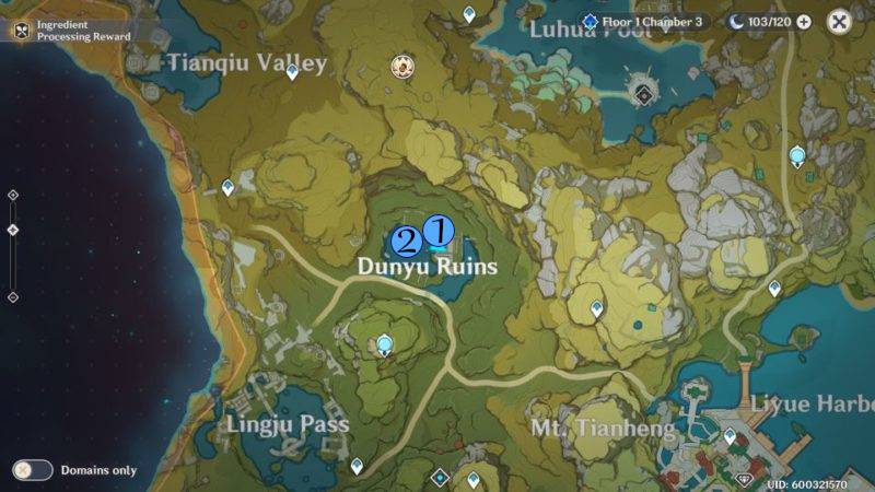 Genshin Impact: Liyue's Geoculus Locations - Lisha And The Sea Of Clouds