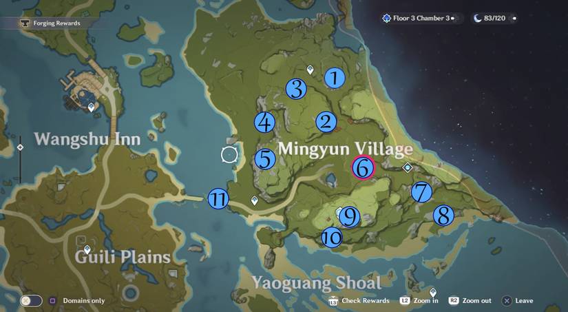 Genshin Impact: Liyue's Geoculus Locations - Quiongji Estuary