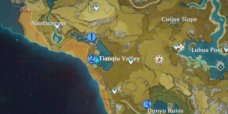 Geoculus Locations For Liyue Minlin In Genshin Impact