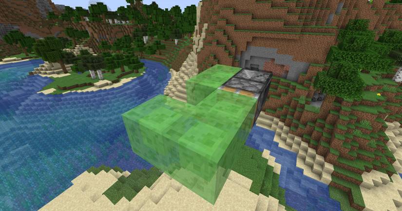 Minecraft: How To Make A Flying Machine With Slime Blocks