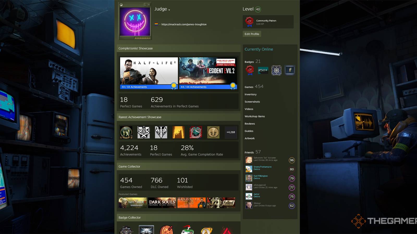 Half-Life: Alyx Steam Game Profile Brings Back Classic Olive Green Skin