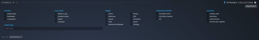 How To Sort Your Games Into Dynamic Collection On Steam