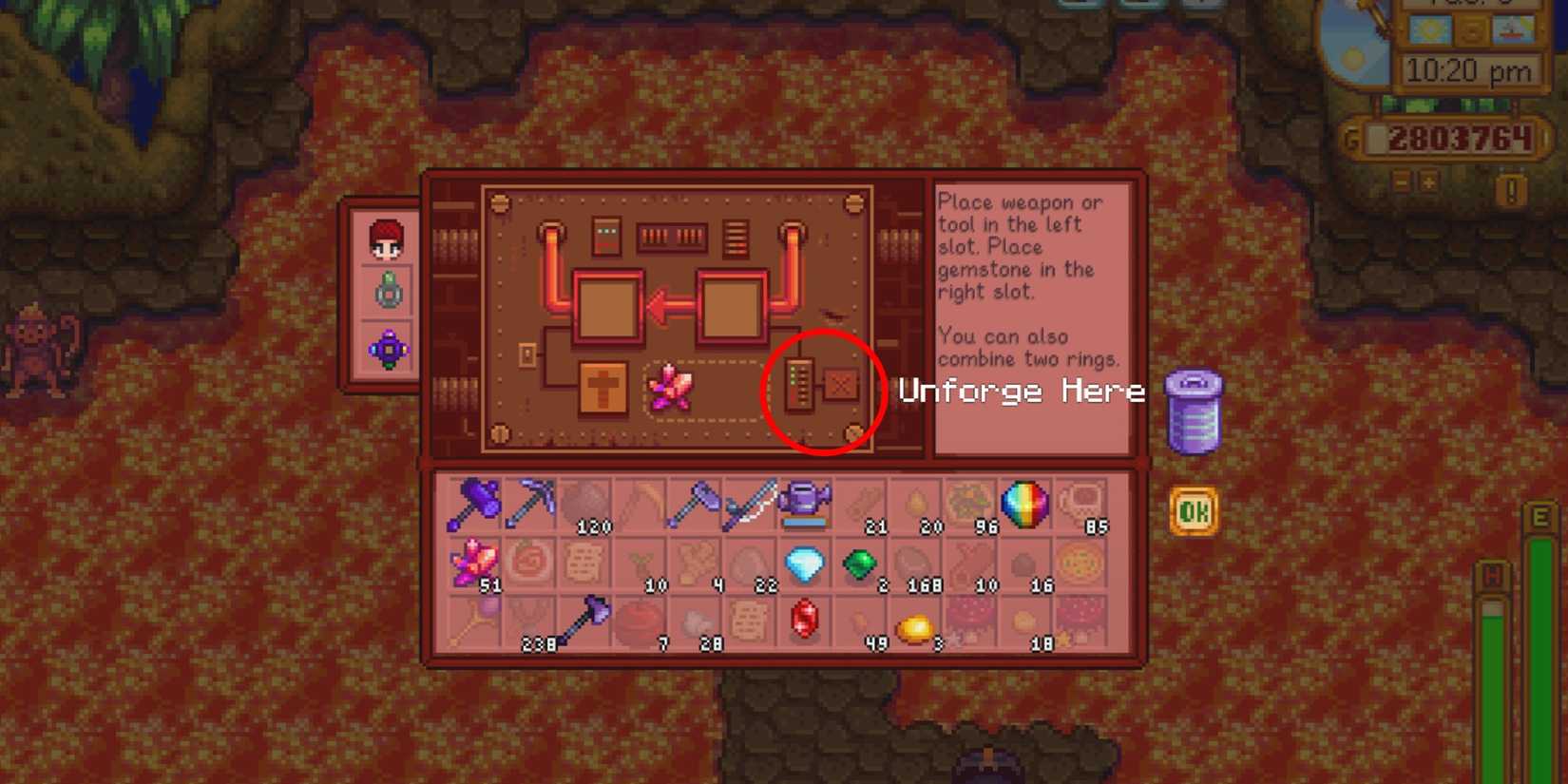 How To Forge And Enchant Weapons At The Volcano Forge In Stardew Valley