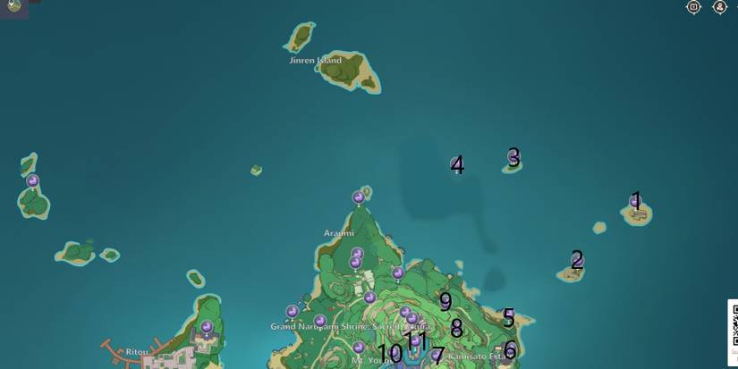 Genshin Impact: Electroculus Locations On Narukami, Inazuma