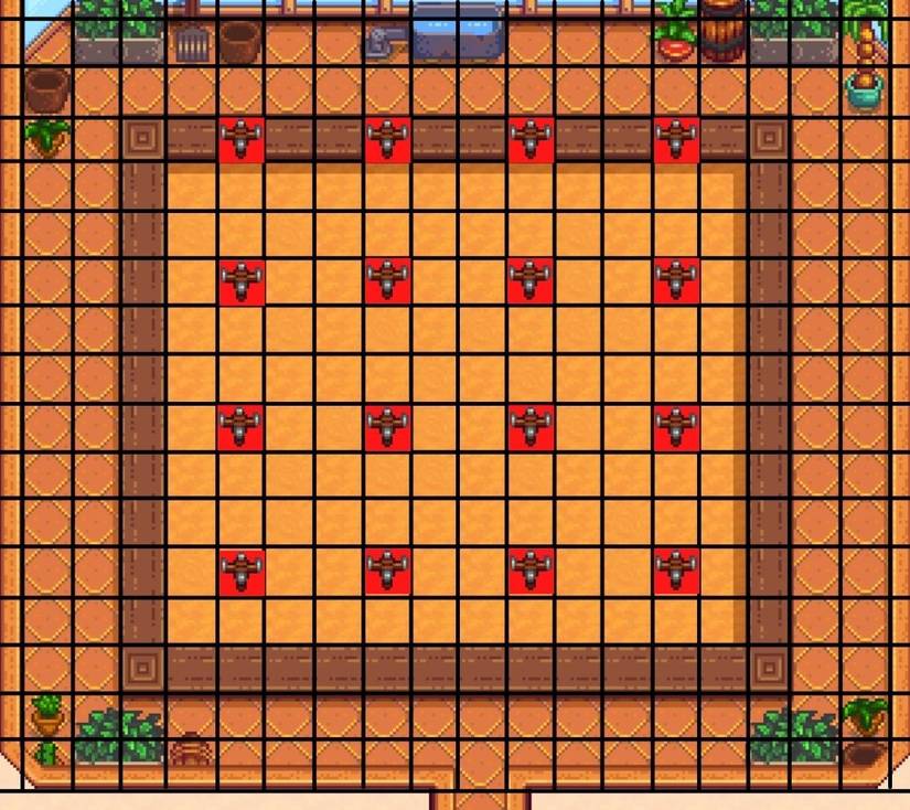 Sprinkler Layout Stardew Valley Greenhouse