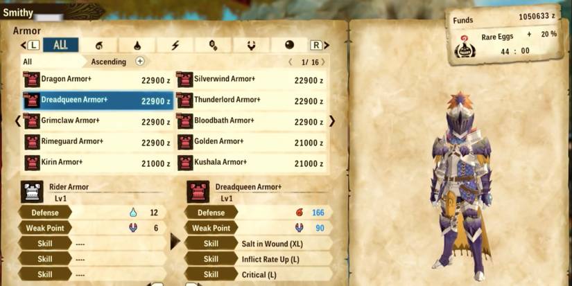 10 Best Armor In Monster Hunter Stories 2: Wings Of Ruin