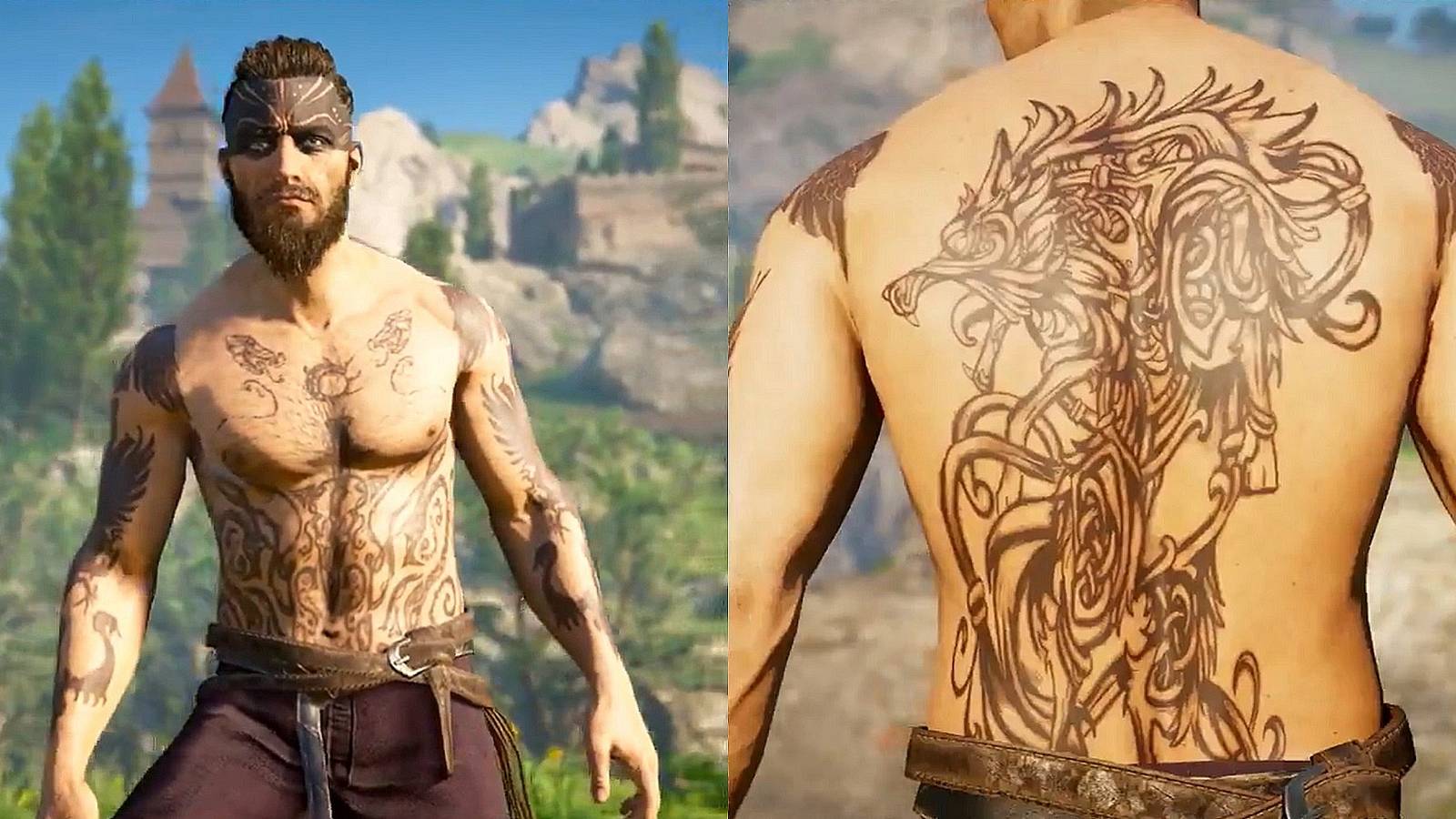 Ink Your Viking With This Free Assassin's Creed Valhalla Tattoo Set