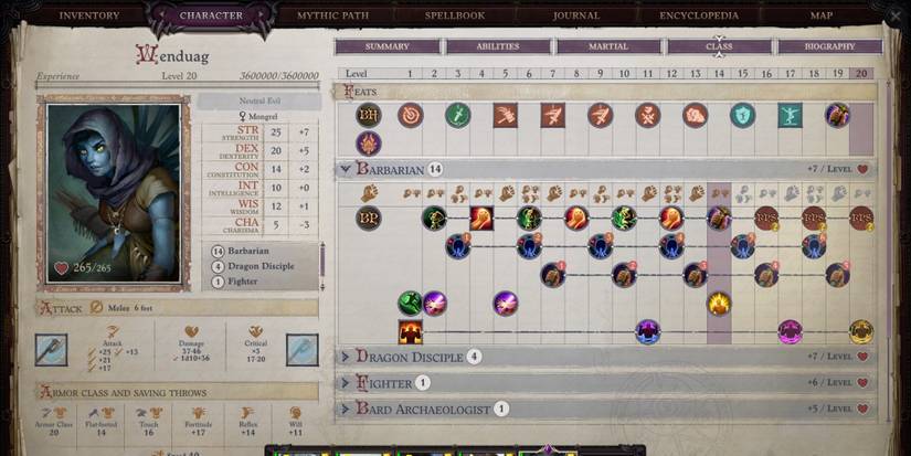 Best Wenduag Builds In Pathfinder: Wrath Of The Righteous