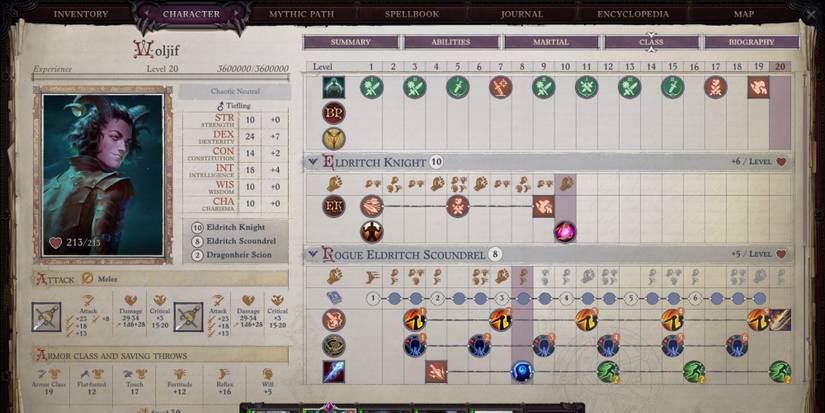 Pathfinder: Wrath of the Righteous - Best Woljif Builds