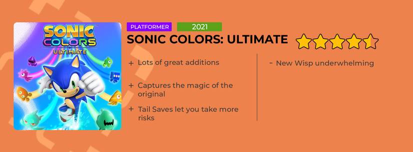 sonic colors ultimate differences
