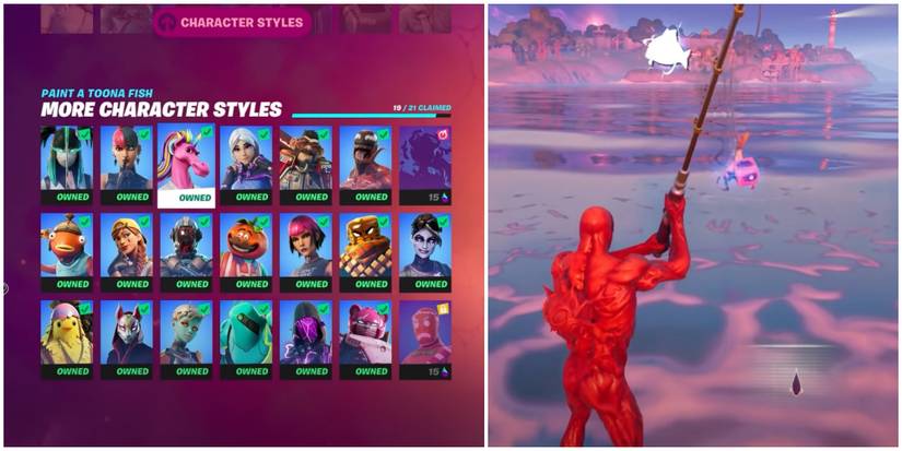 How To Unlock All Bonus Toona Fish Character Styles In Fortnite